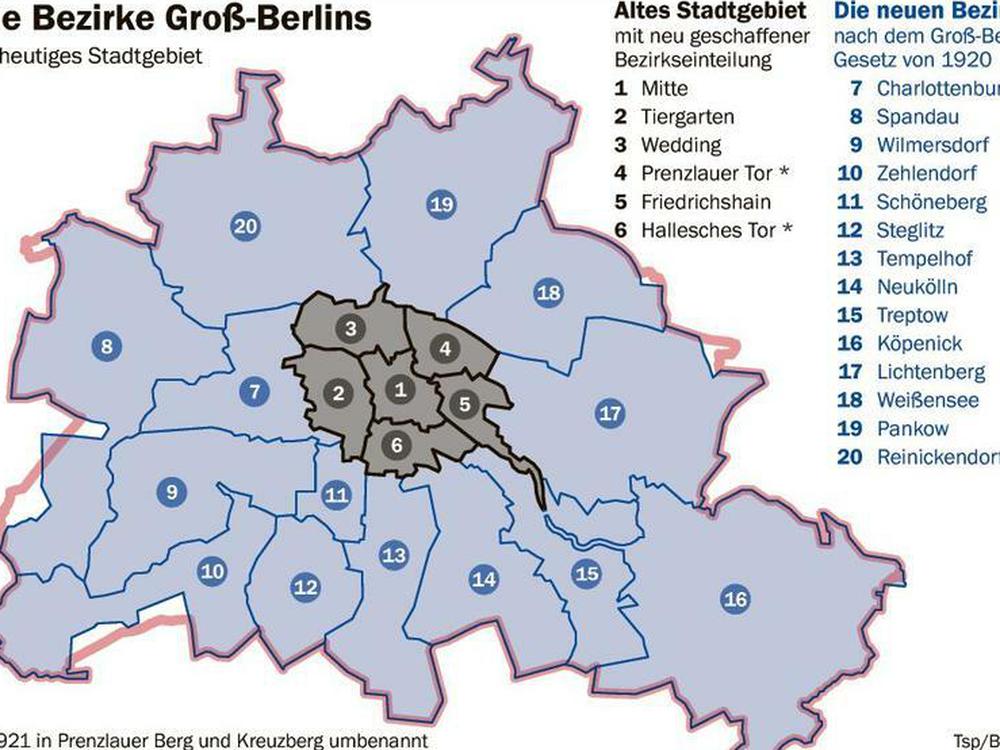 So entstanden die Berliner Bezirke: Behördenpingpong seit 100 Jahren