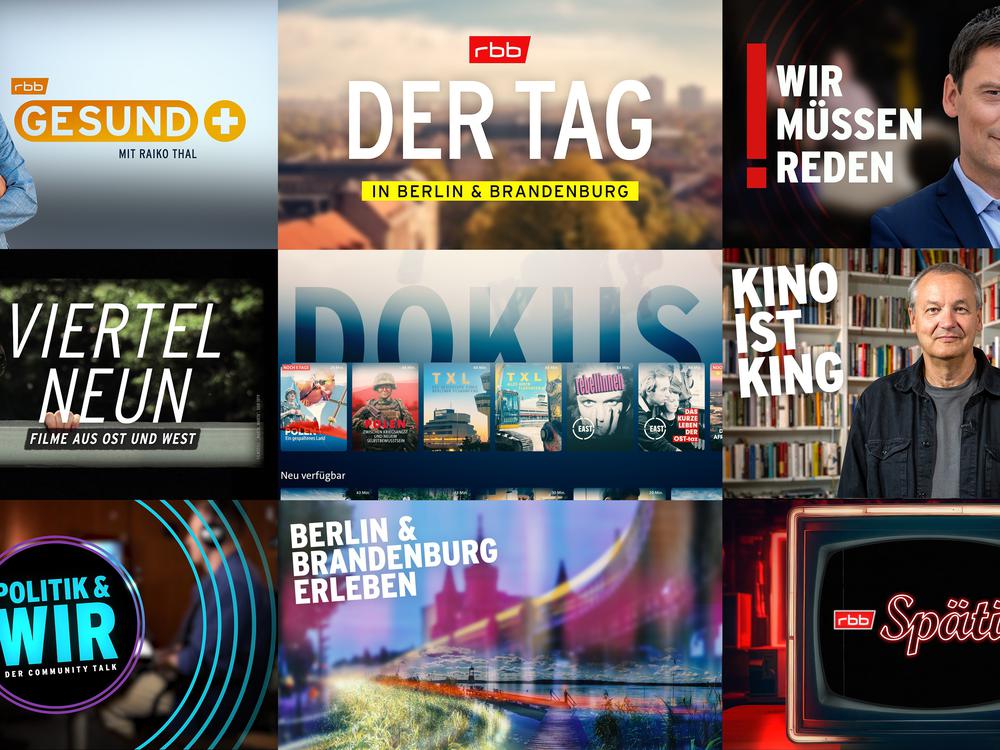Neues Programmschema für das RBB Fernsehen: „Sie sehen: Der RBB bricht auf“