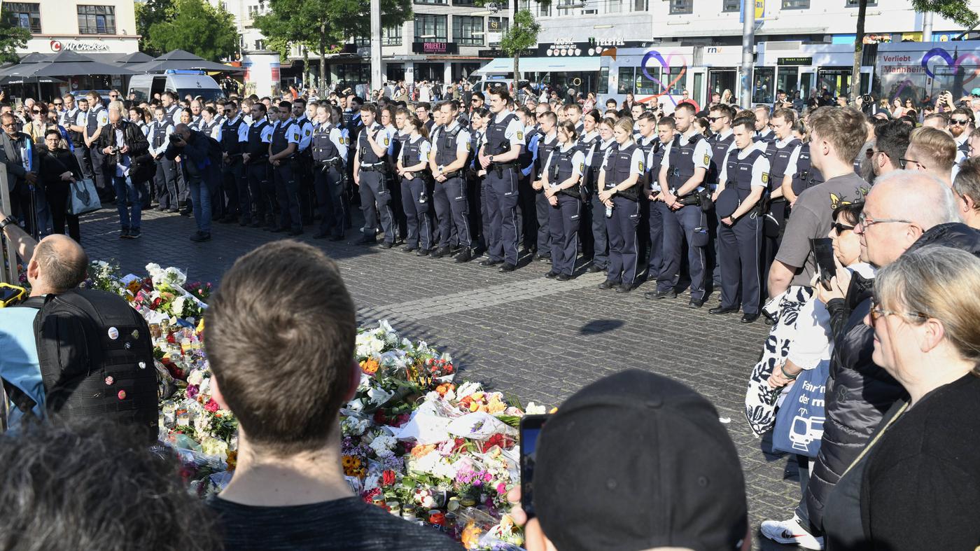 Trauermarsch nach Mannheimer Messerattacke: Polizisten wollen durch Berliner Innenstadt ziehen
