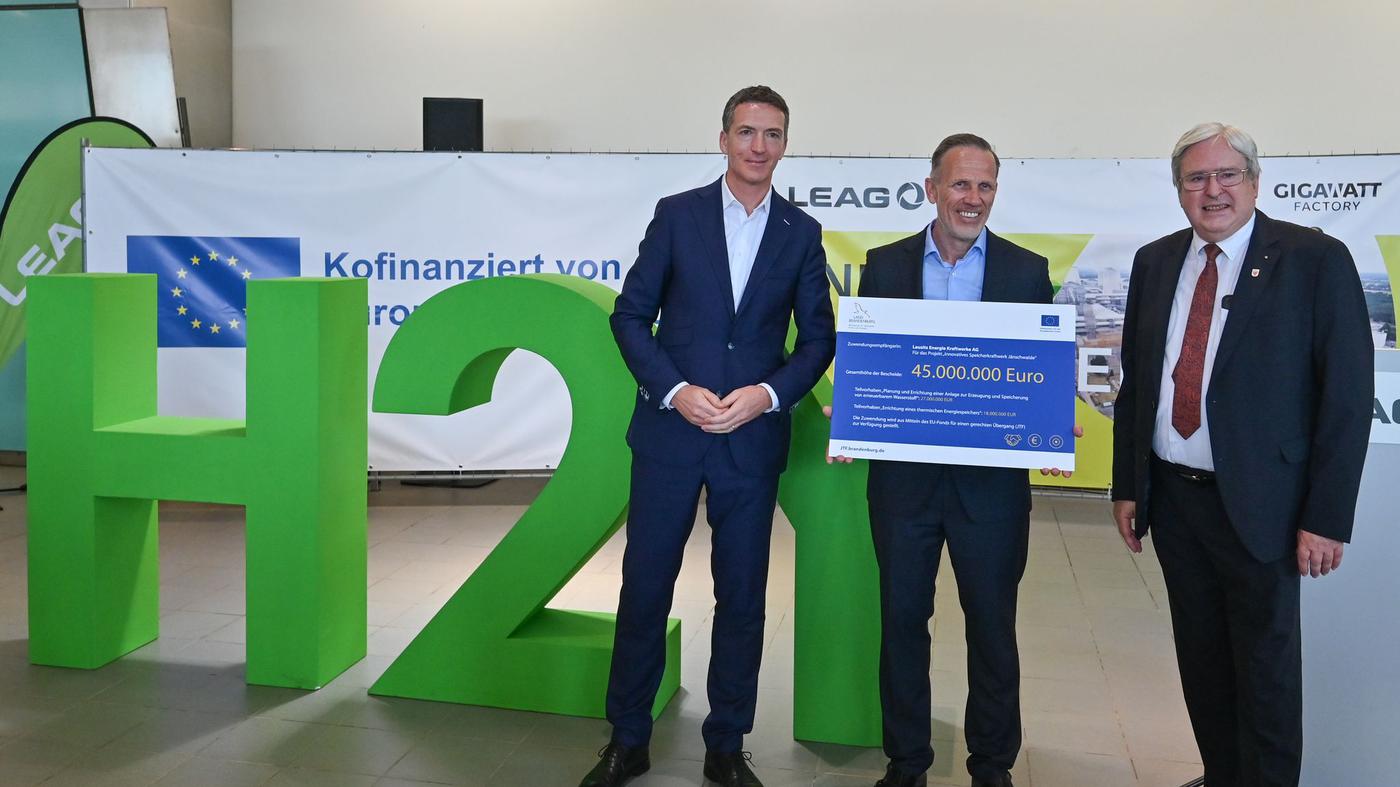 Wasserstoff-Erzeugung in Brandenburg: EU fördert Energiekonzern Leag ...