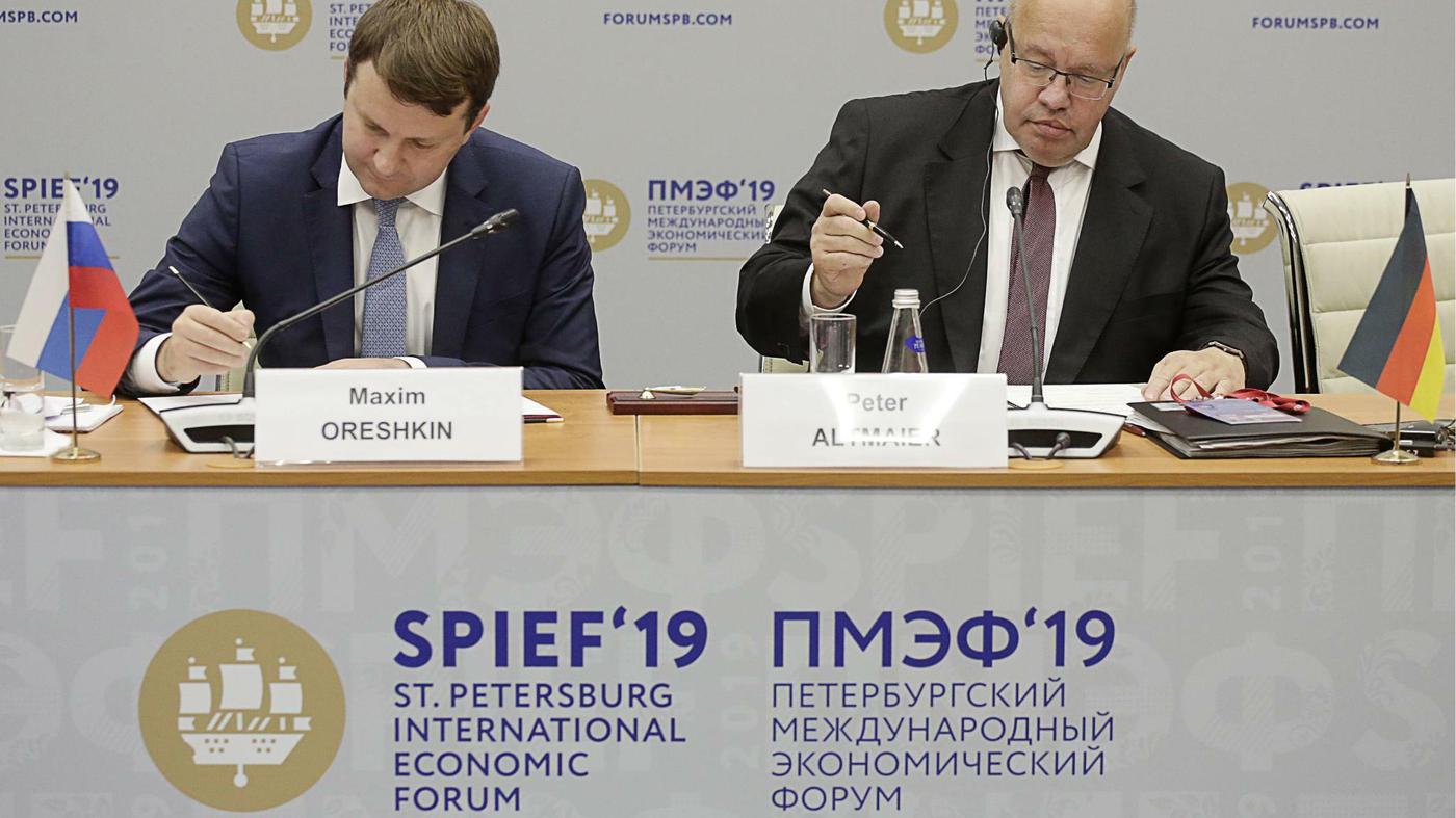 Altmaier in St. Petersburg: Partnerschaft mit Russland soll enger werden