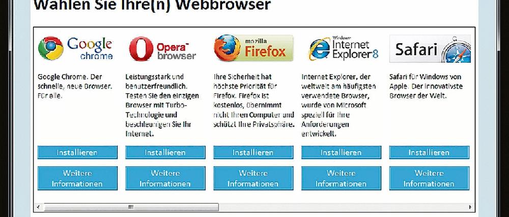 Internet: Die Qual der Browser-Wahl