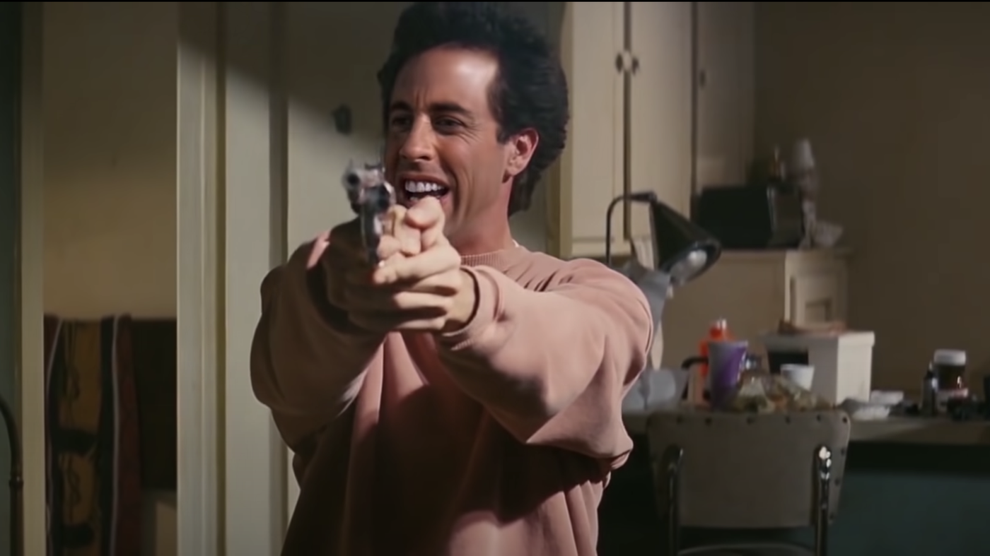 Deepfakes made in Hollywood: Jerry Seinfield im Mexican Standoff