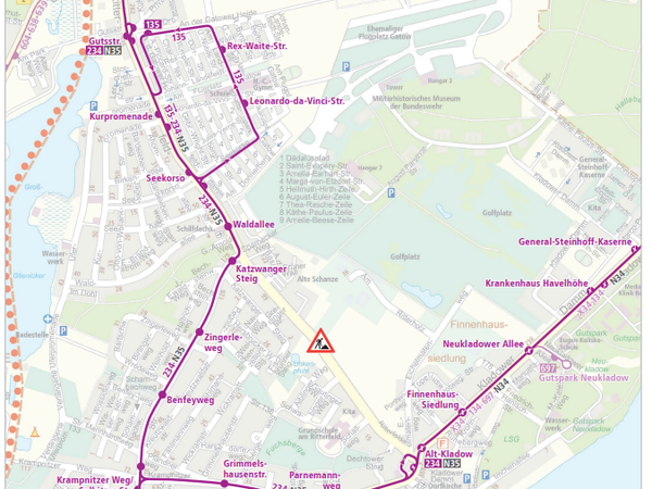 BVG leitet alle Busse um: 300 Meter Baustelle – mit kilometerlangen ...