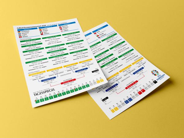 EM-Spielplan 2024 als PDF zum Ausdrucken: Alle Begegnungen, Uhrzeiten ...