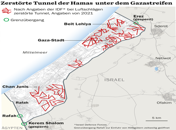 Sensoren, Bomben, Bulldozer: So findet und zerstört Israels Armee die Tunnel der Hamas
