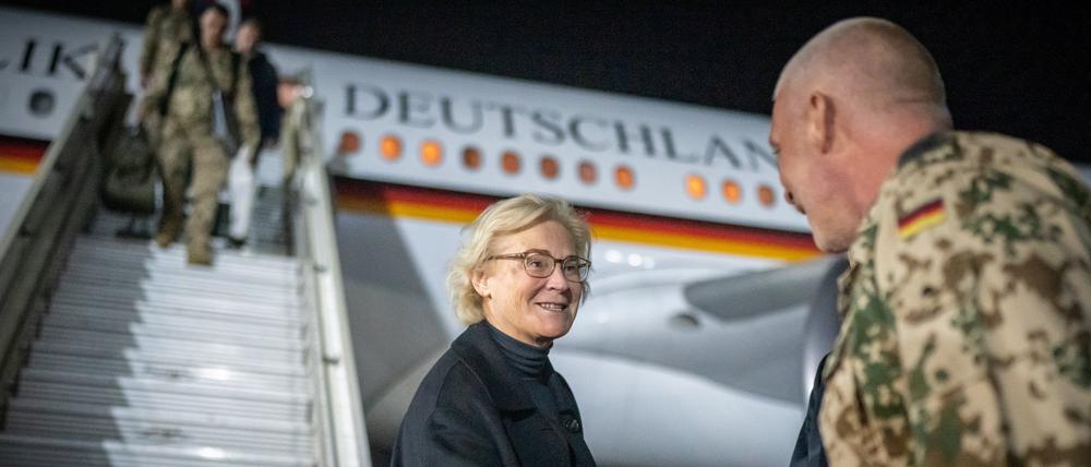 Bundeswehreinsatz bald beendet: Lambrecht zu Besuch in Mali eingetroffen