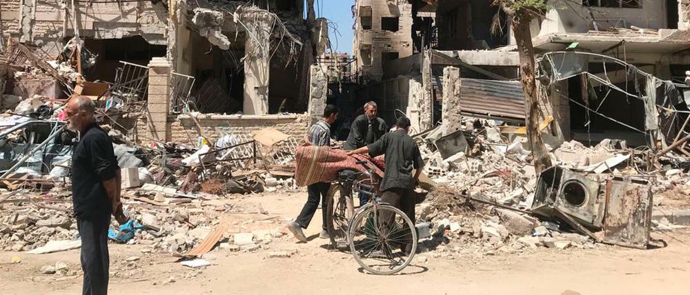 Syrien: Chemiewaffen-Experten angeblich in Duma eingetroffen
