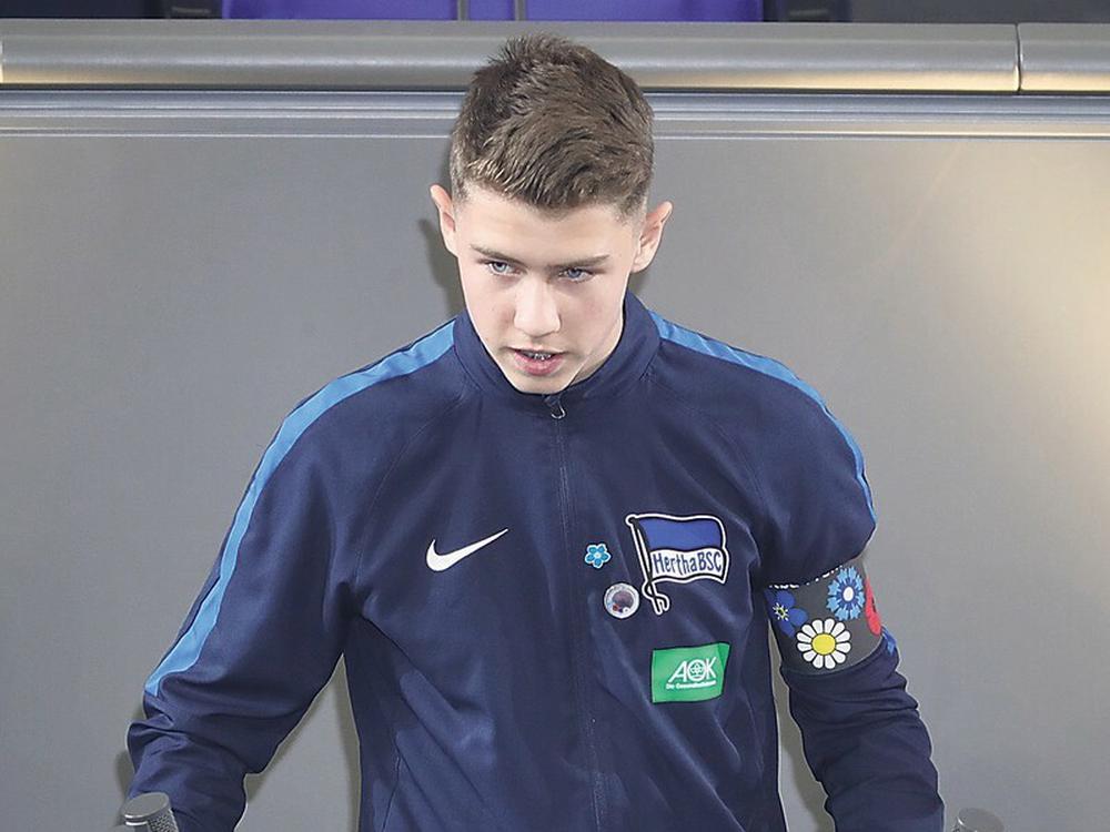 Der zweitjüngste Bundesligadebütant von Hertha BSC: Linus Gechter ist ...