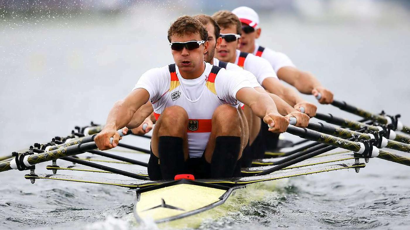 Rudern bei Olympia: Deutscher Doppelvierer gewinnt Gold